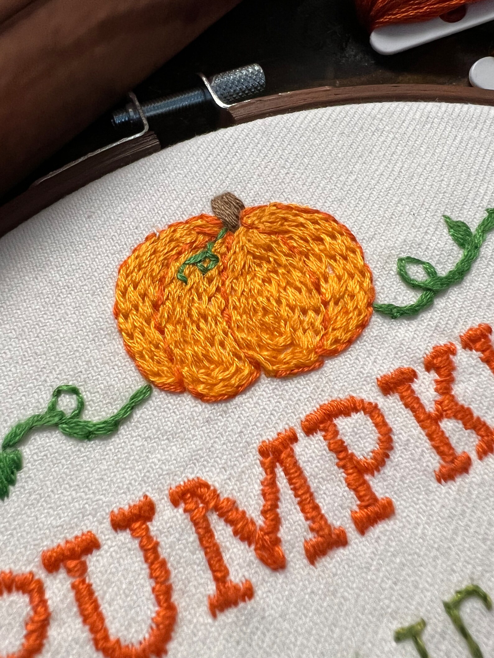 Fun Fall Words Hand Embroidery Pattern Digital Download With Stitch ...