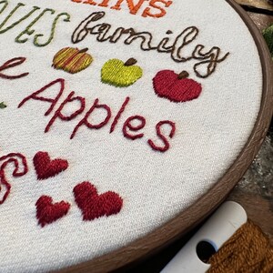Fun Fall Words Hand Embroidery Pattern Digital Download With Stitch ...