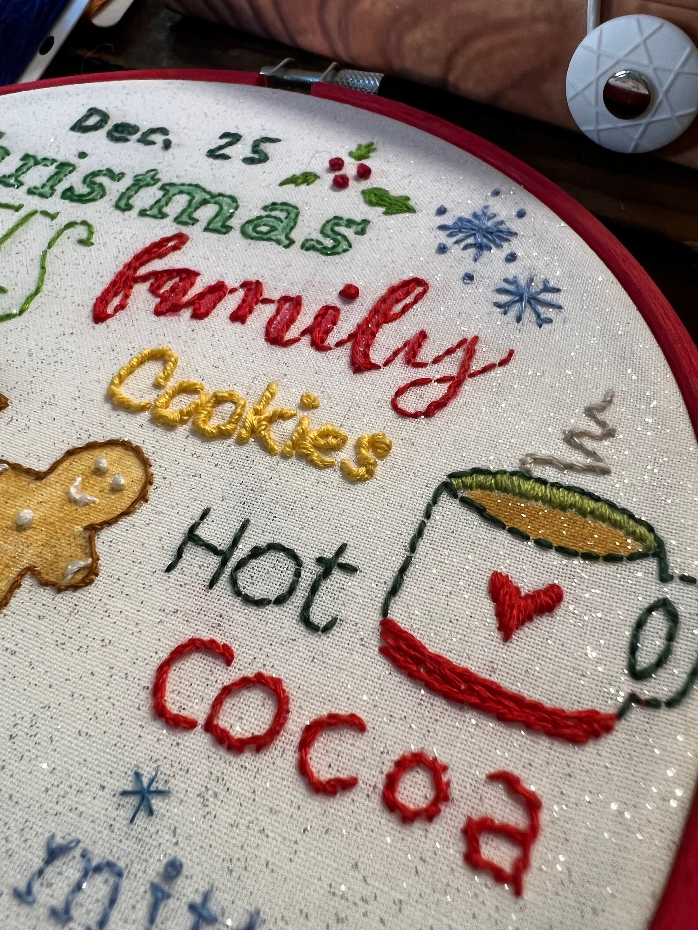 Christmas Words Embroidery Pattern PDF - Etsy