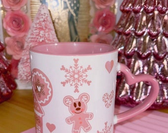 Gingerbread Pink Mug - Etsy
