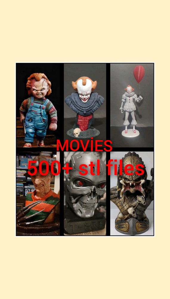 MOVİES Stl Pack 500 Stl File for 3d Print - Etsy