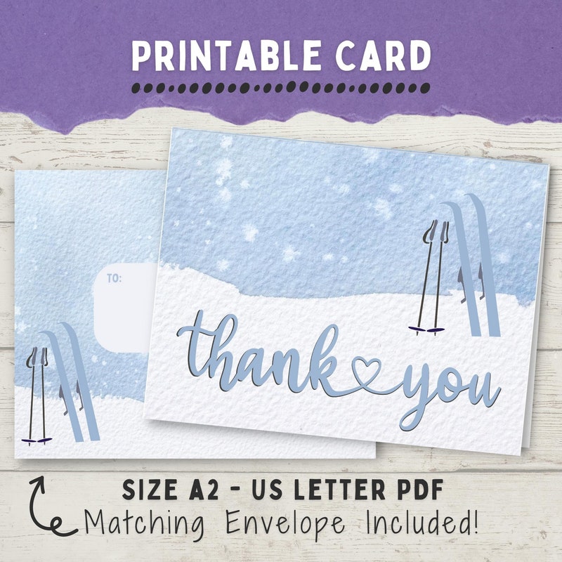Winter Thank You - Etsy