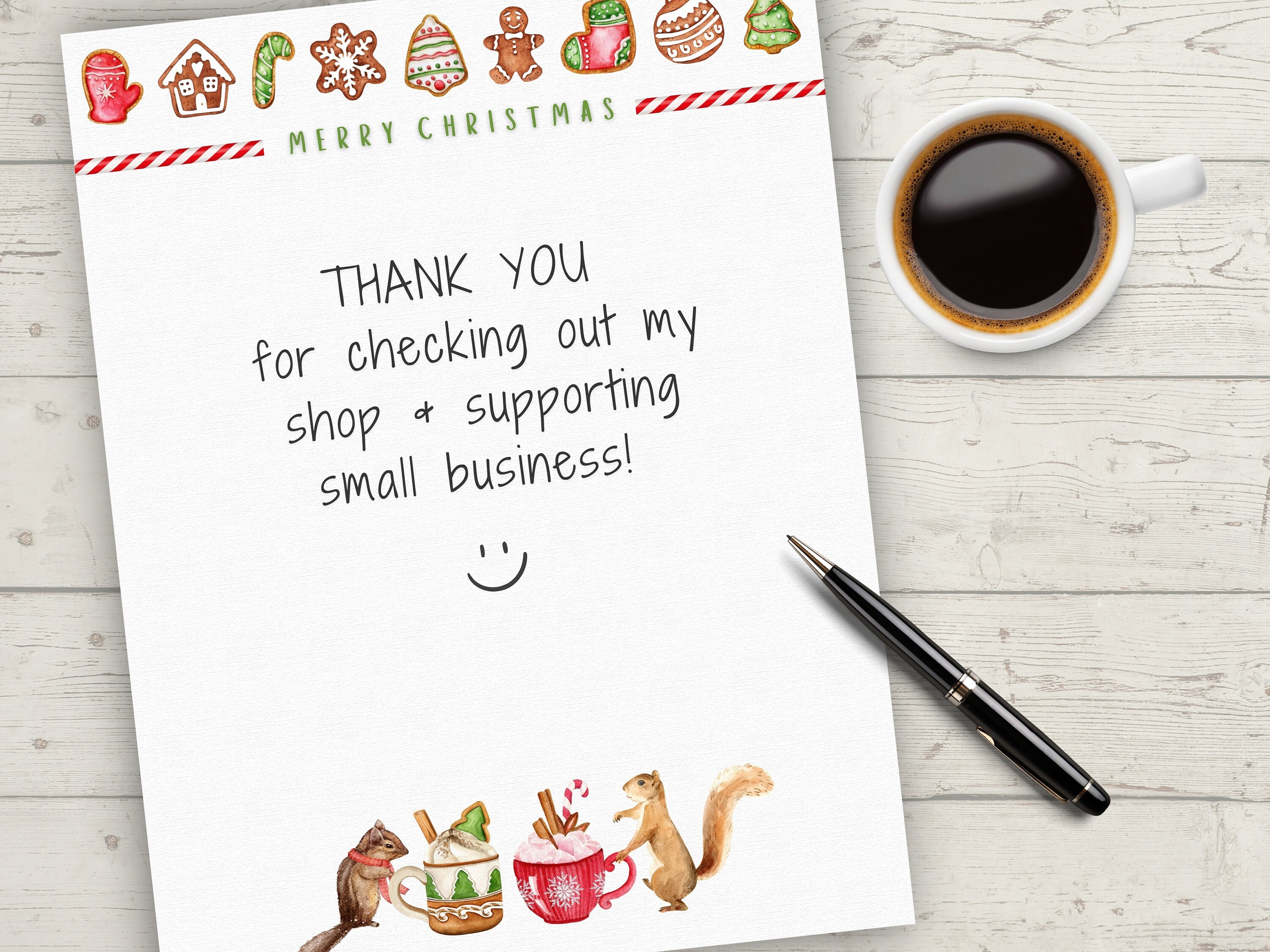 Squirrel Coffee Cookies PRINTABLE STATIONARY, 8.5x11/a4, Lined/unlined ...