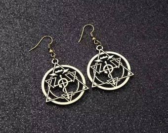 Alchemy Symbol Earrings - Etsy