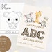 ABC Animal Book- Baby Shower Game - Coloring Book - Printable PDF ...