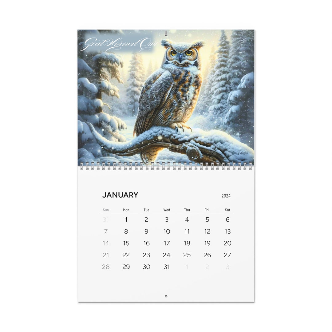 Bird Lover Wall Calendars 2024 Bird Watcher Calandar - Etsy