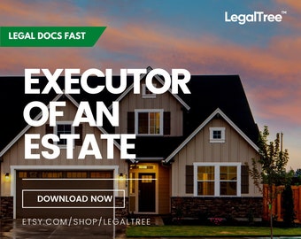 Executor of Estate Template - Etsy