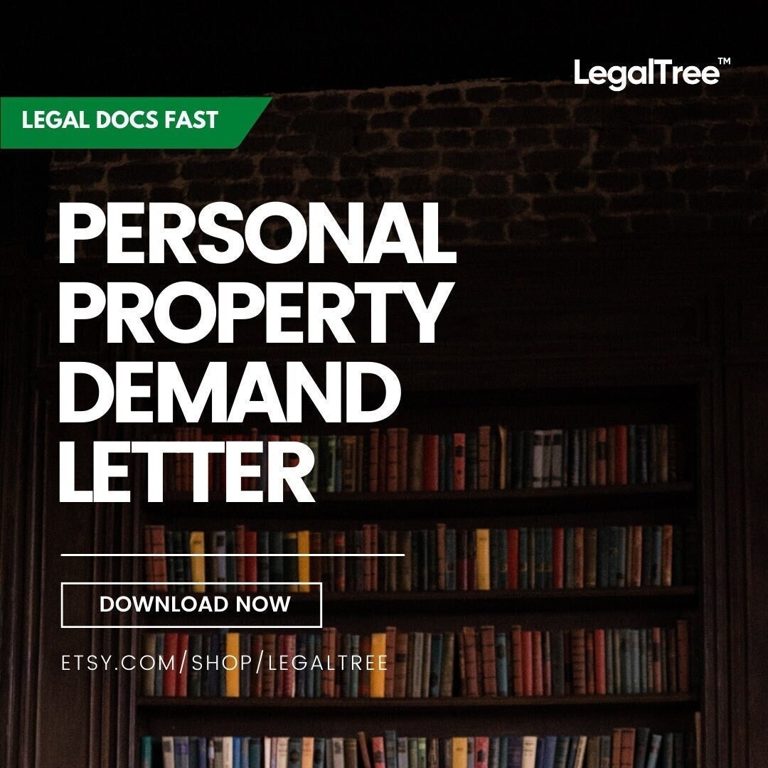 Personal Property Demand Letter Legal Template Word Document Instant ... Personal Property Demand Letter Legal Template Word Document Instant ...