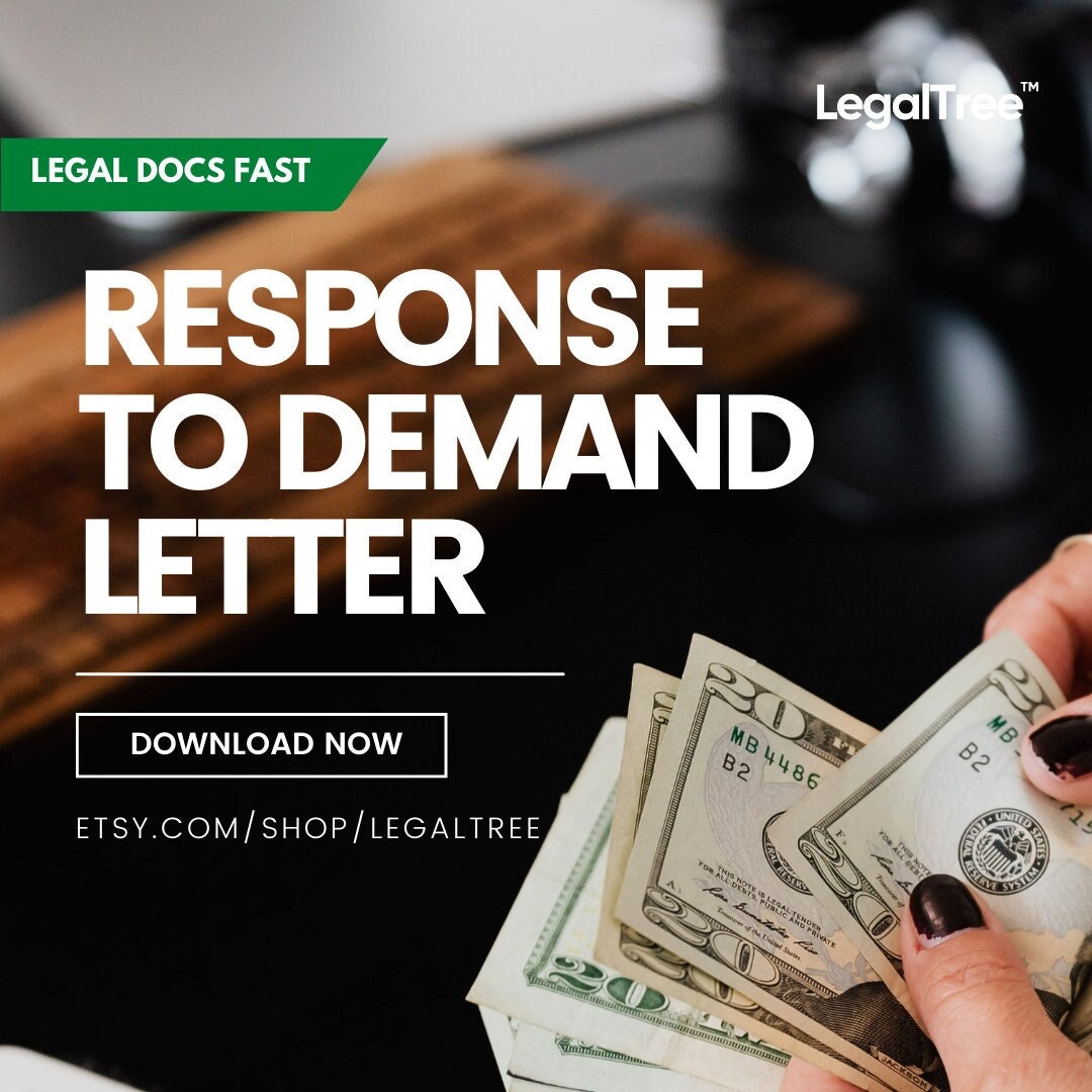 Response to Demand Letter Legal Template Word Document - Etsy