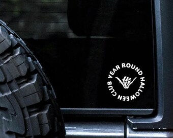 Vinyl Skeleton Hand Car Decal - Etsy