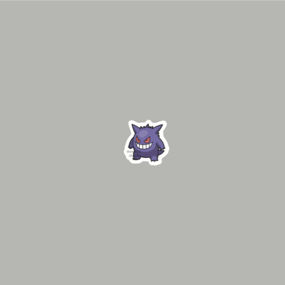 Mini Gengar Decal Gengar Sticker Laptop Sticker Water - Etsy