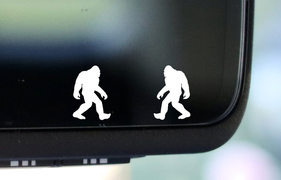 Tiny Bigfoot Sasquatch Outdoor car Decal Super Tiny - Etsy
