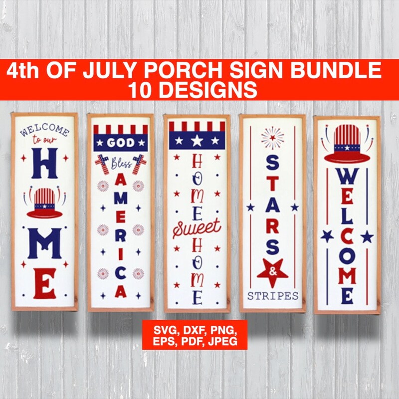 Patriotic Porch Sign - Etsy