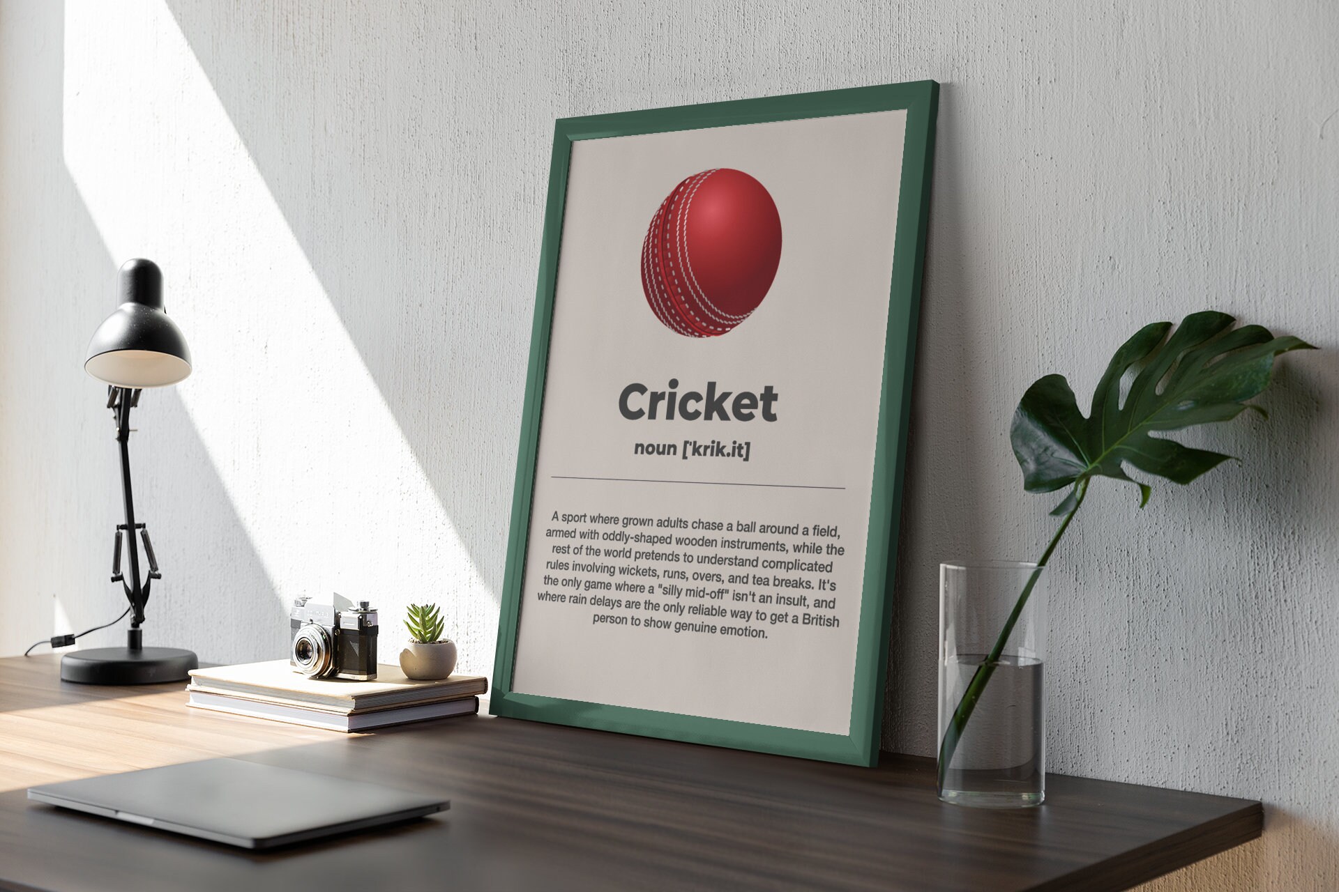 Funny Cricket Definition Wall Art Humorous Cricket Art Print - Etsy
