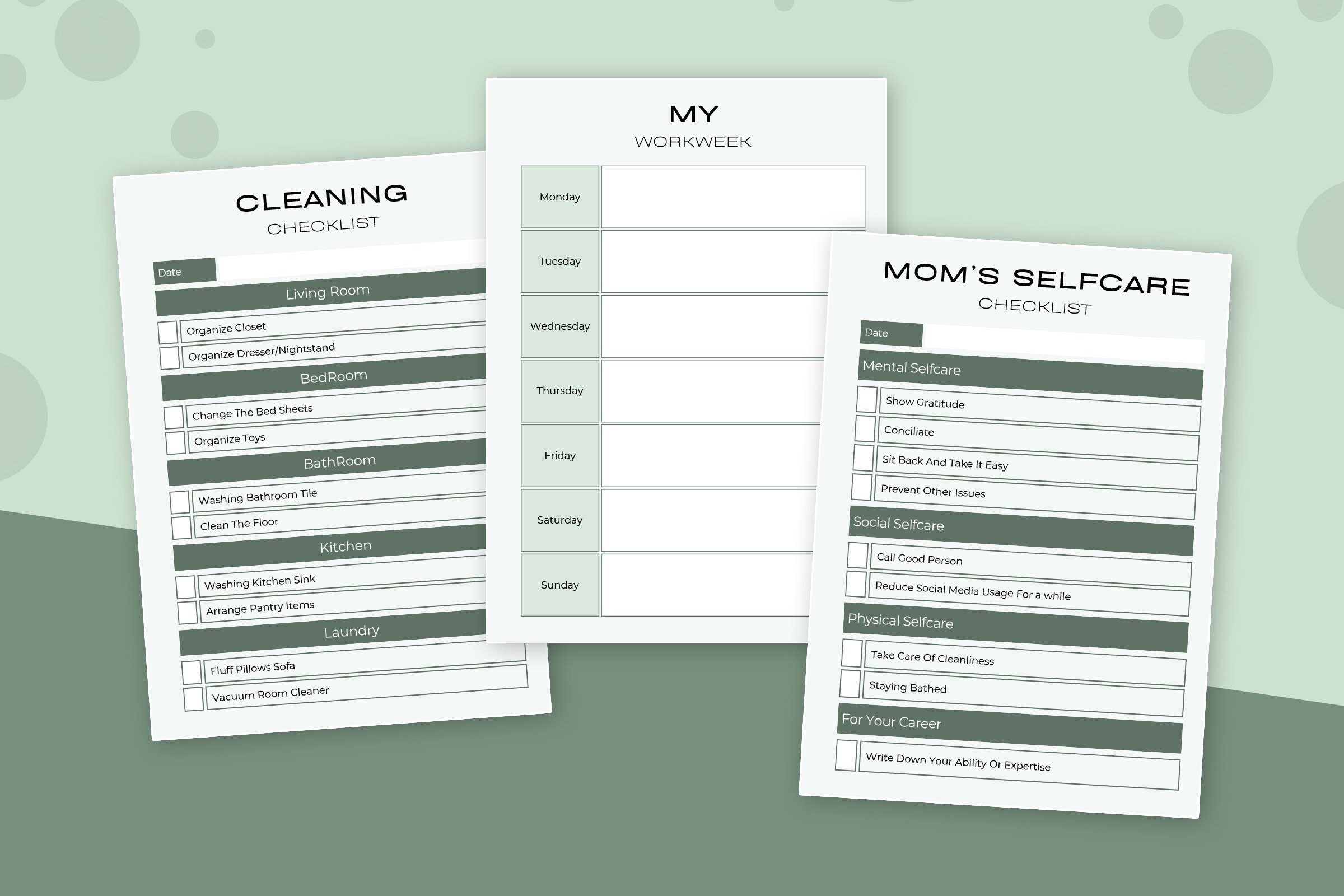 Stay at Home Mom Planner, Printable Daily Mom Planner, Homemaker ...