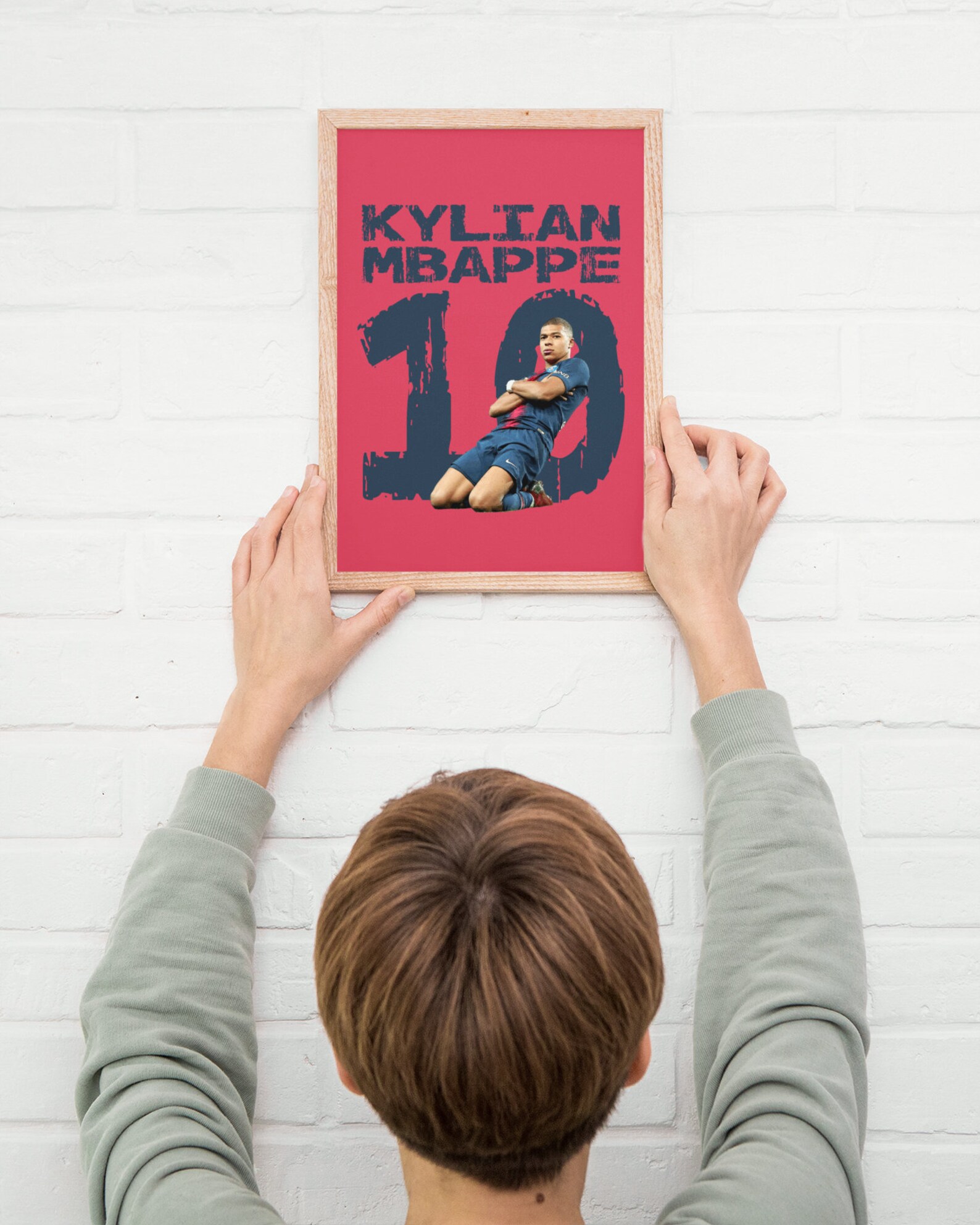 Kylian Mbappe Wall Art, Kylian Mbappe Poster, Sports Poster, Football ...