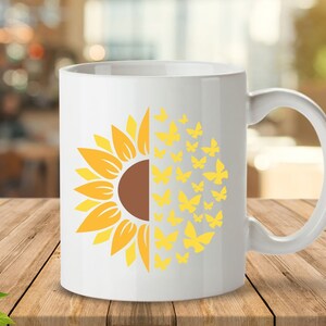 Sunflower SVG Bundle, Sunflower Monogram Svg, Sunflower and Butterflies ...