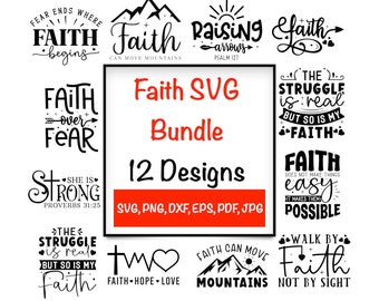 Faith SVG Bundle, Bible Verse Svg, Christian SVG, Religious SVG ...