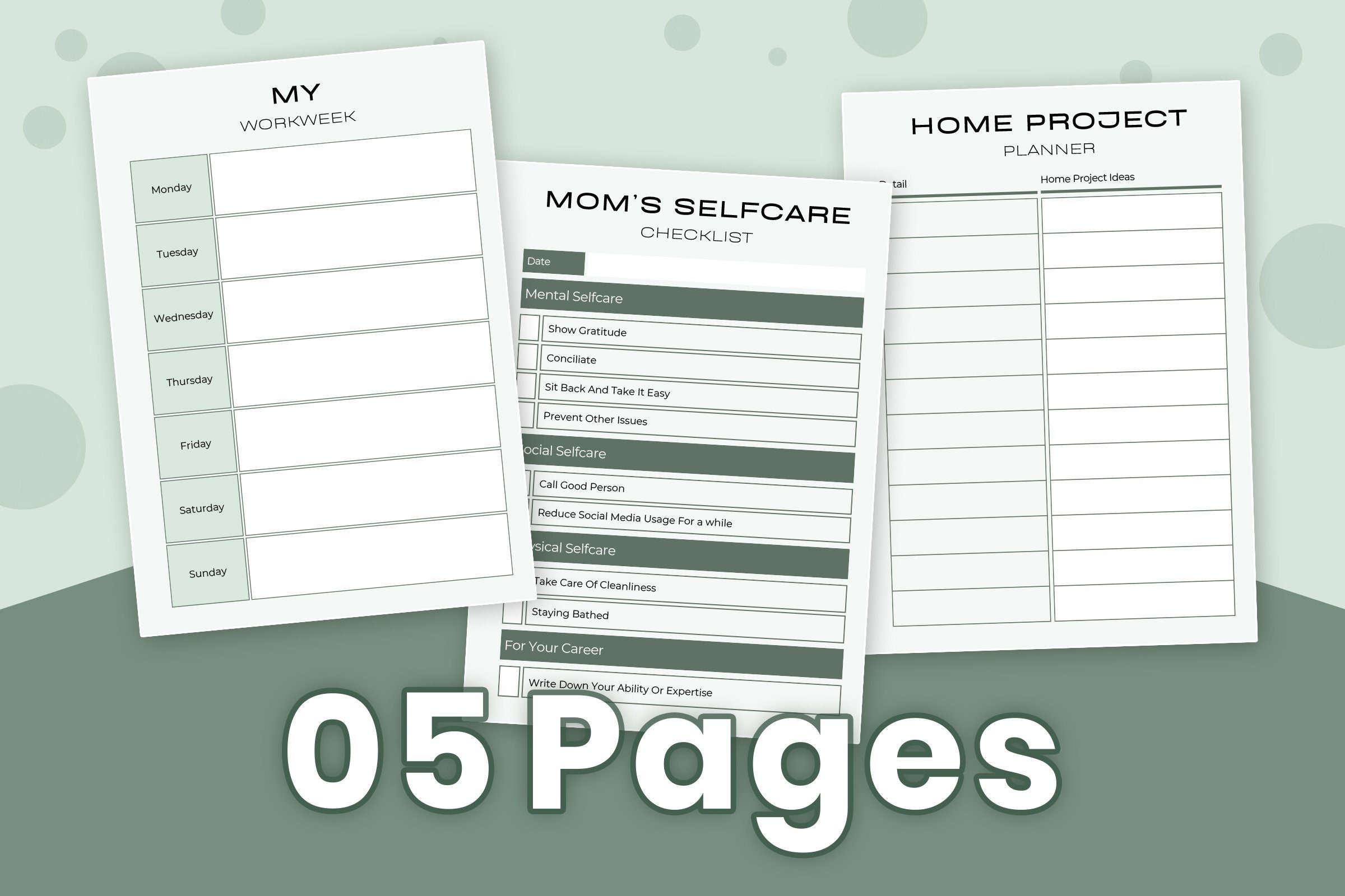 Stay at Home Mom Planner, Printable Daily Mom Planner, Homemaker ...