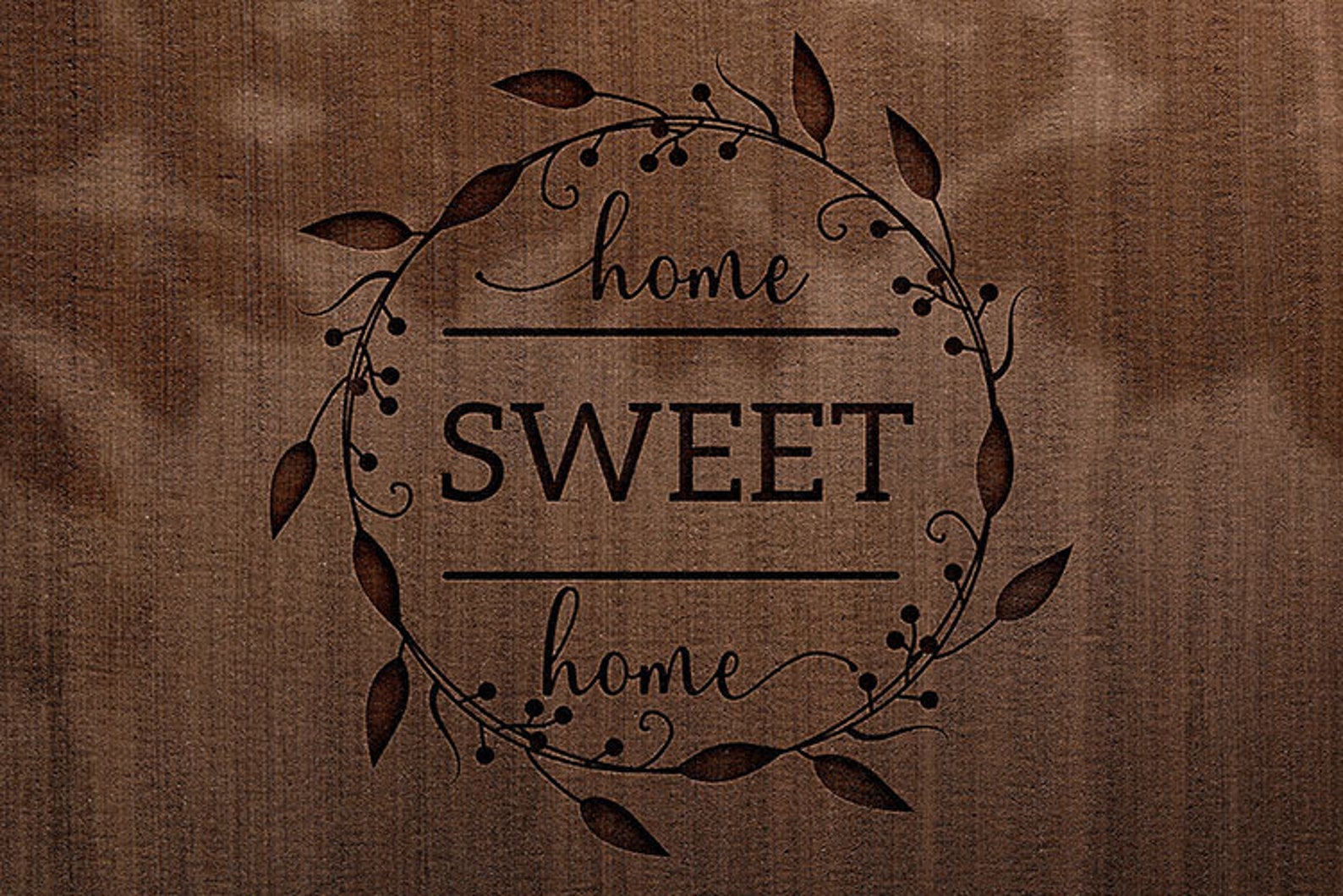 Laser Cut Round Door Sign SVG Bundle: Home & Welcome Designs (digital ...