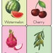100 Fruits Vegetables Plants Trees and Flowers Flashcards, Montessori ...
