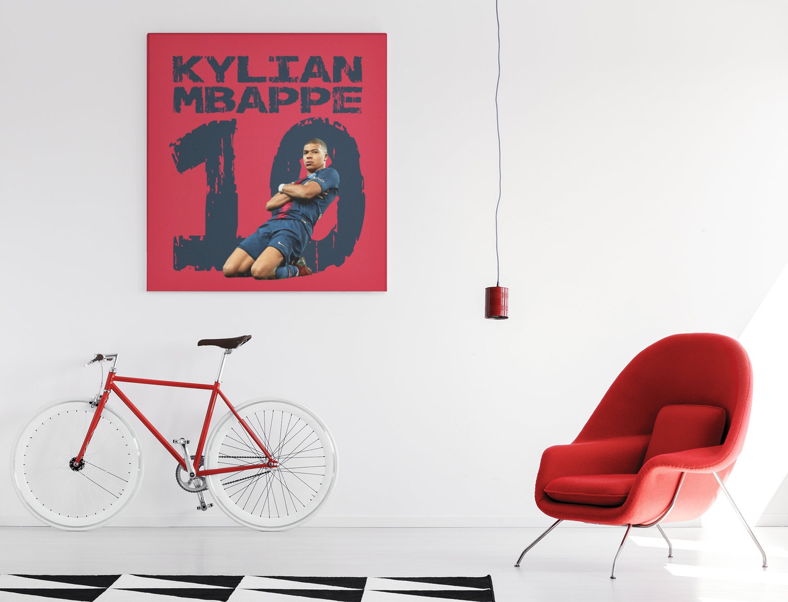 Kylian Mbappe Wall Art, Kylian Mbappe Poster, Sports Poster, Football ...