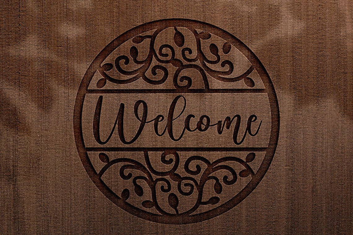Laser Cut Round Door Sign SVG Bundle, Home Sweet Home Laser Cut File ...