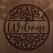 Laser Cut Round Door Sign SVG Bundle: Home & Welcome Designs (digital ...