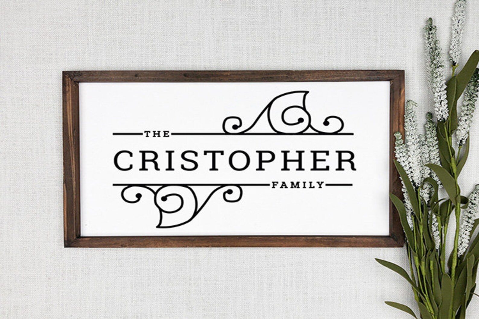 Family Name Monogram SVG Bundle: 10 Customizable Designs (digital ...