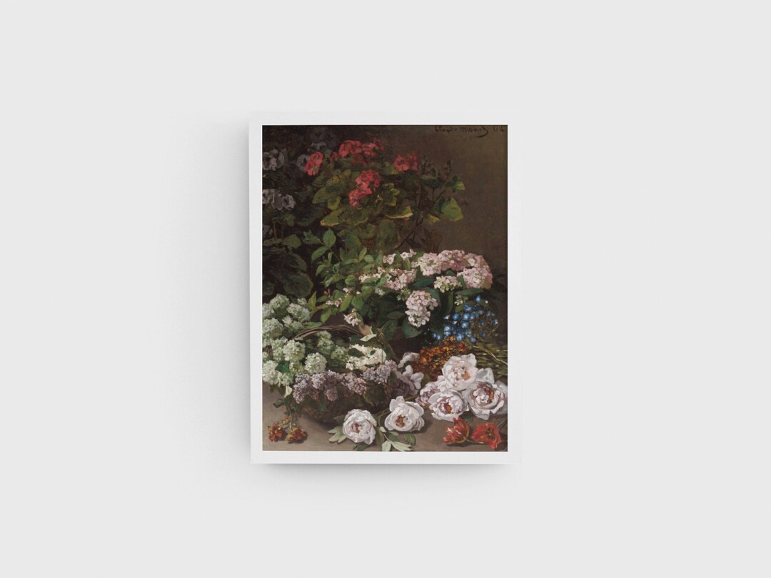 Claude Monet 'spring Flowers' Vintage Art Print (digital Download) - Etsy
