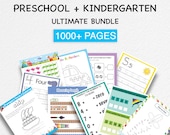 1000 Preschool Pre-k Kindergarten Learning Bundle 1000 - Etsy