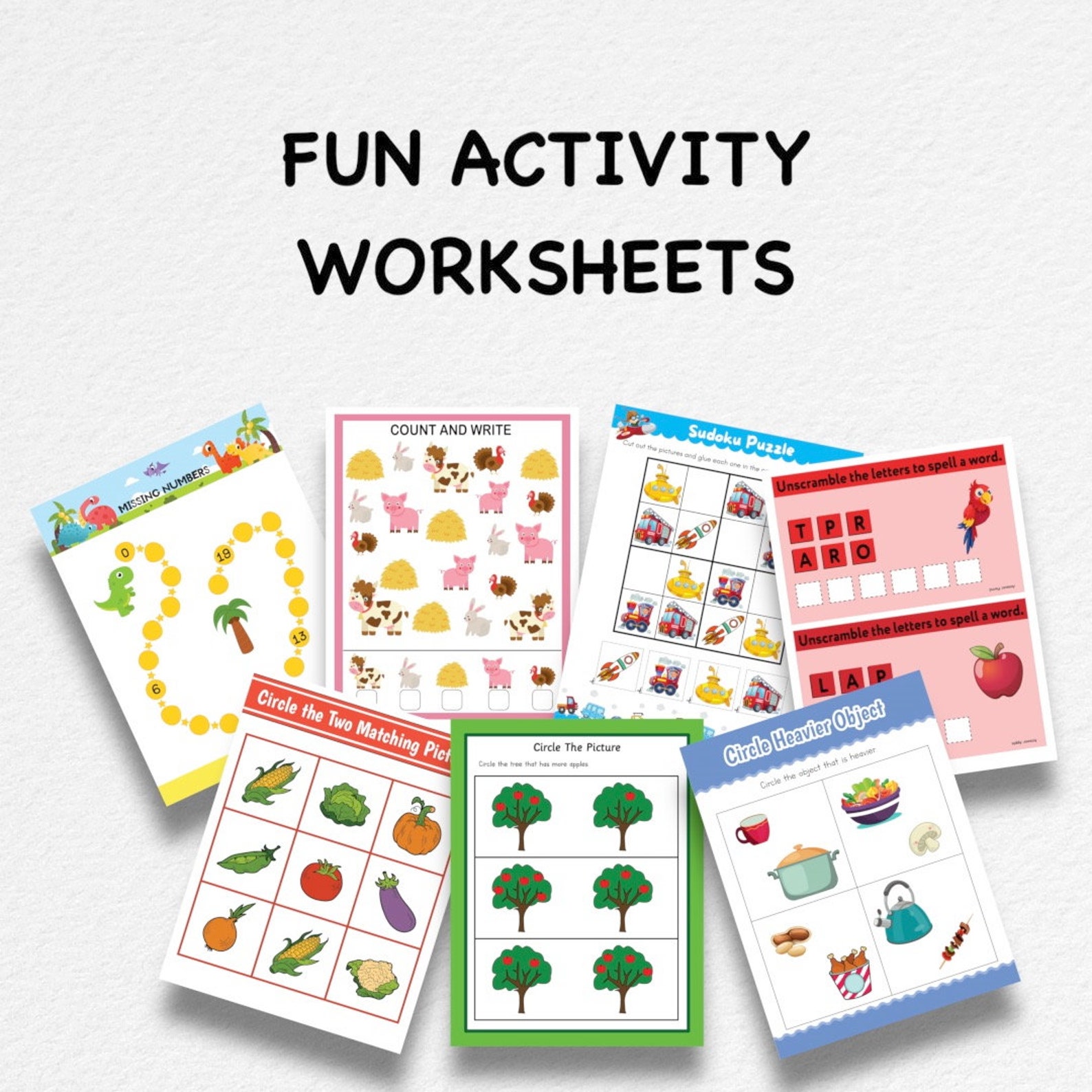 1000 Preschool Pre-k Kindergarten Learning Bundle, 1000 Page Worksheets ...