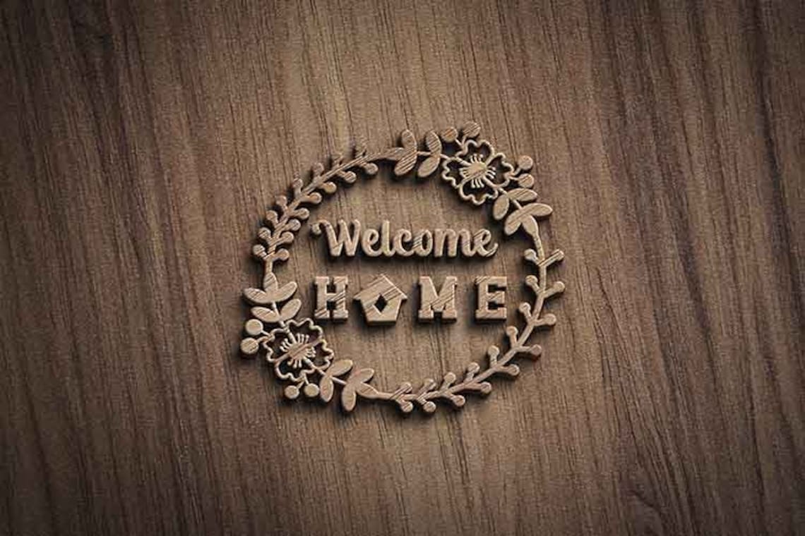 Laser Cut Round Door Sign SVG Bundle, Home Sweet Home Laser Cut File ...