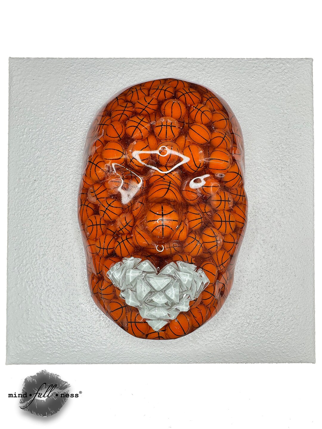 Basketball Sculpture Art, Basketball Face Sculpture, Abstract Wall ...