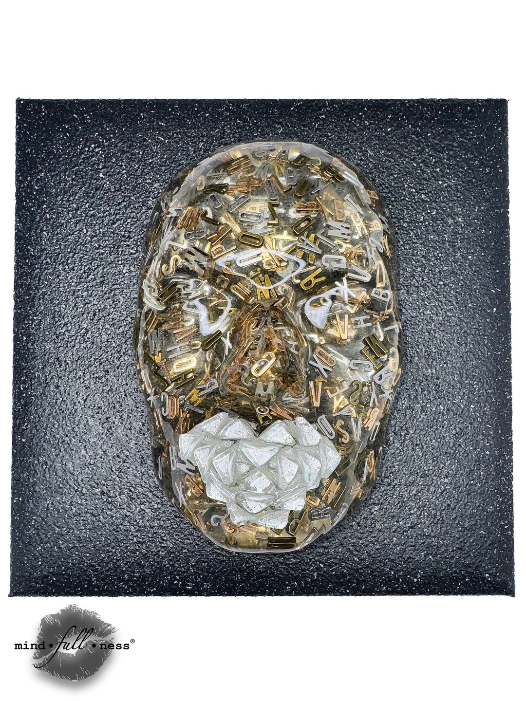 Metal Letters Face Sculpture, the Wordsmith, Modern Sculpture Wall Art ...