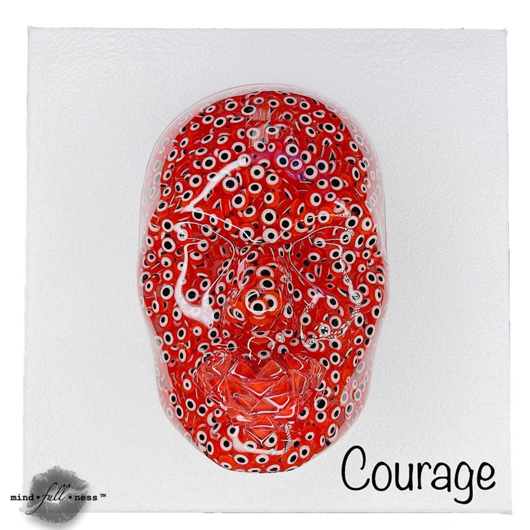 Courage the Mind-full-ness Collection 3D Face Sculpture on - Etsy