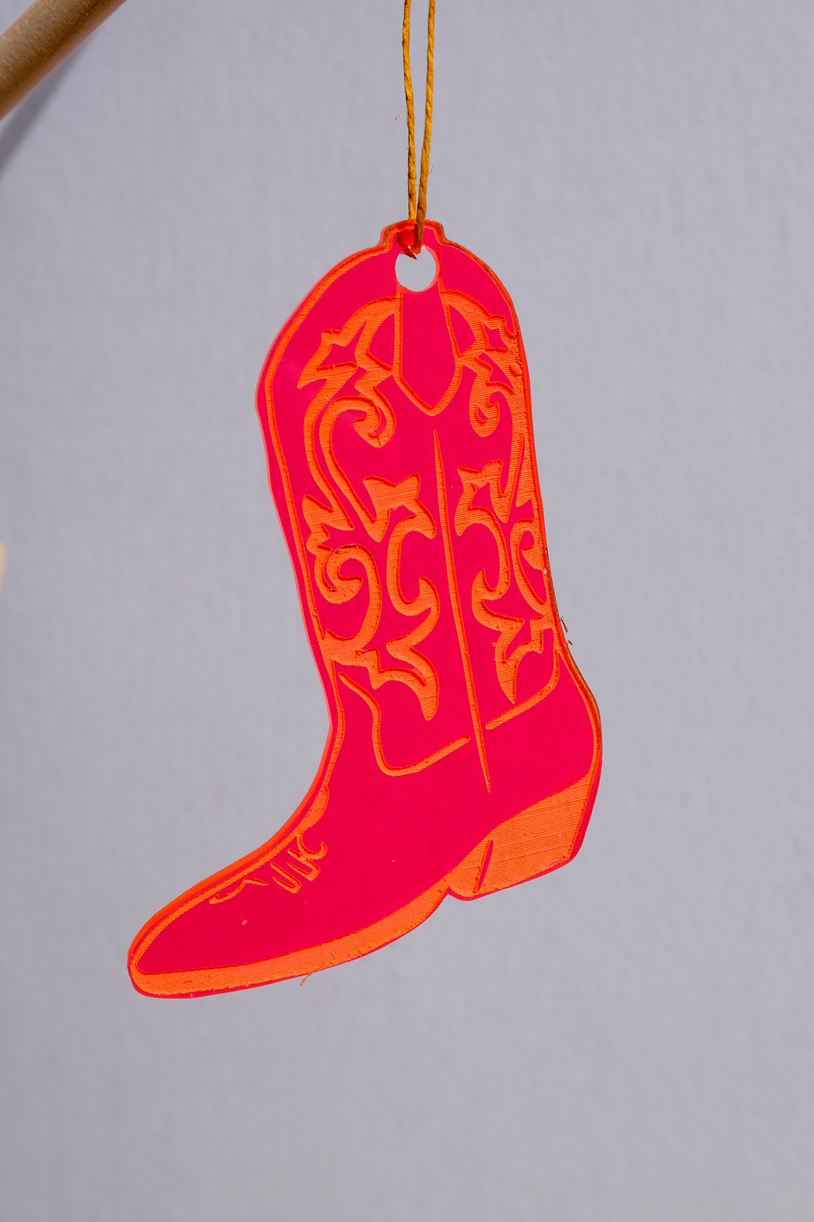 Cowboy Boot. Cowgirl Boot Christmas Ornament. Holiday Cowboy Theme. Hot ...