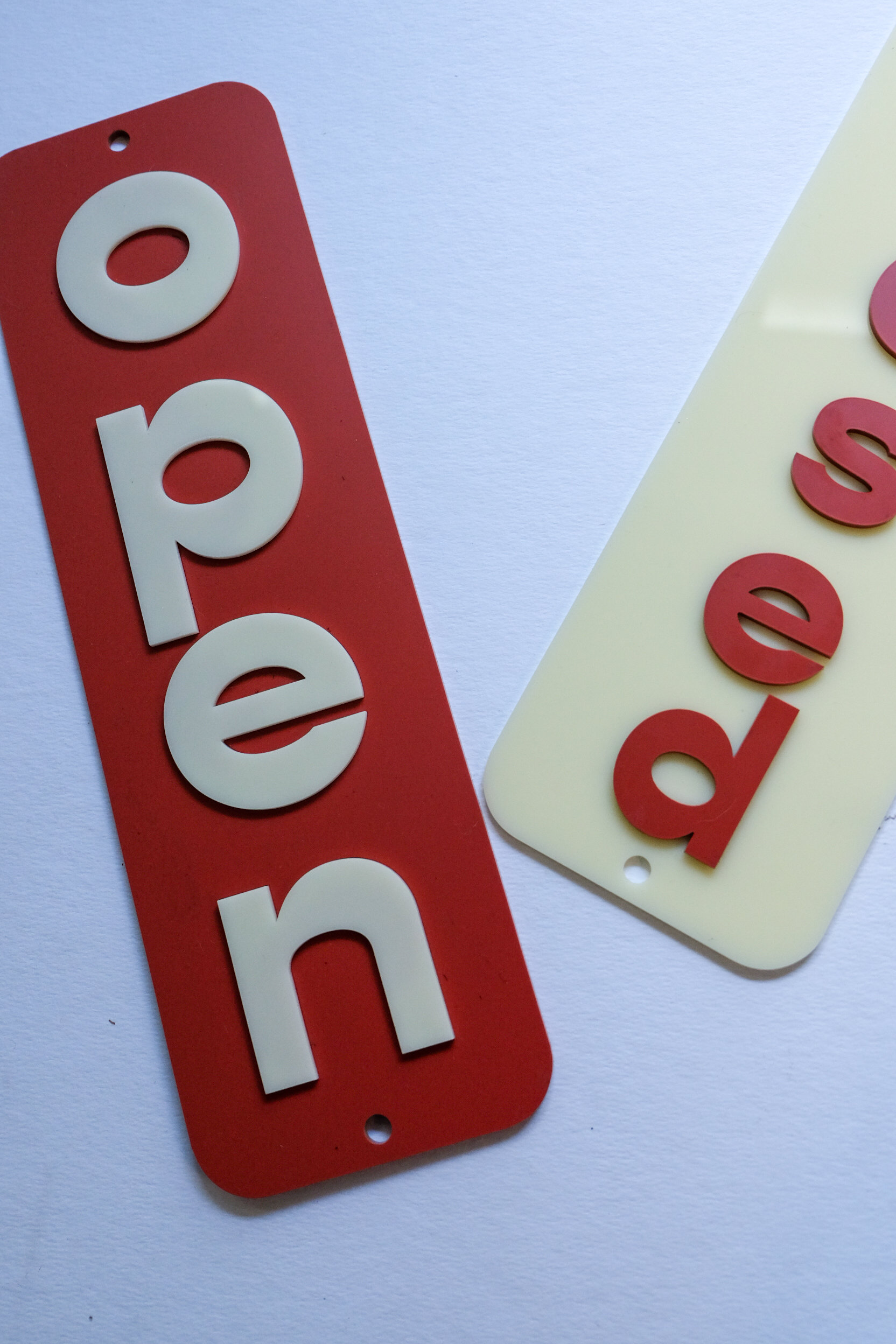 Open and Closed Business Signs. Custom Open Closed. Colors and Fonts ...