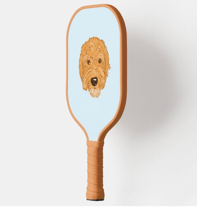 Custom Pickleball Paddle: Pet Portrait Gift for Dog Lover - Etsy