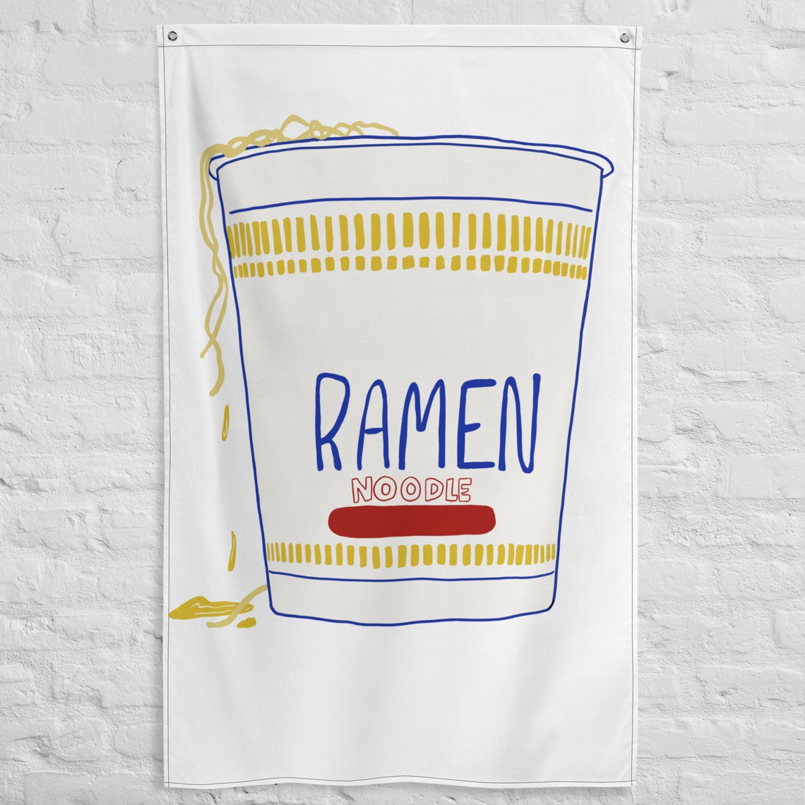 Ramen Noodle Flag Tapestry College Dorm Room - Etsy