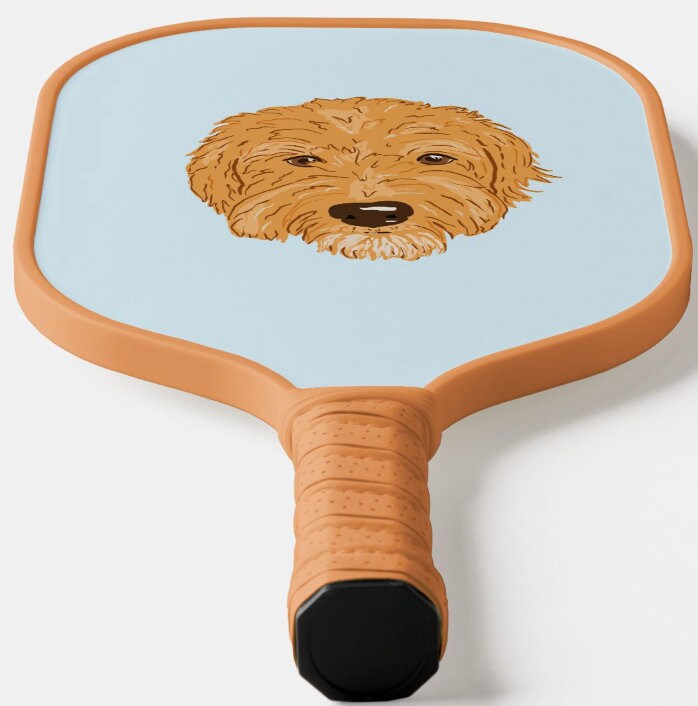 Custom Pickleball Paddle: Pet Portrait Gift for Dog Lover - Etsy