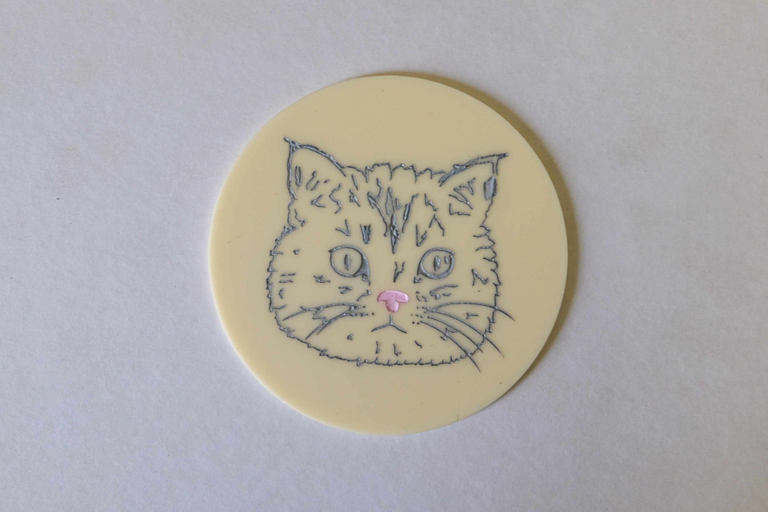 Custom Cat Portrait Coasters - Personalized Acrylic Pet Art - Etsy