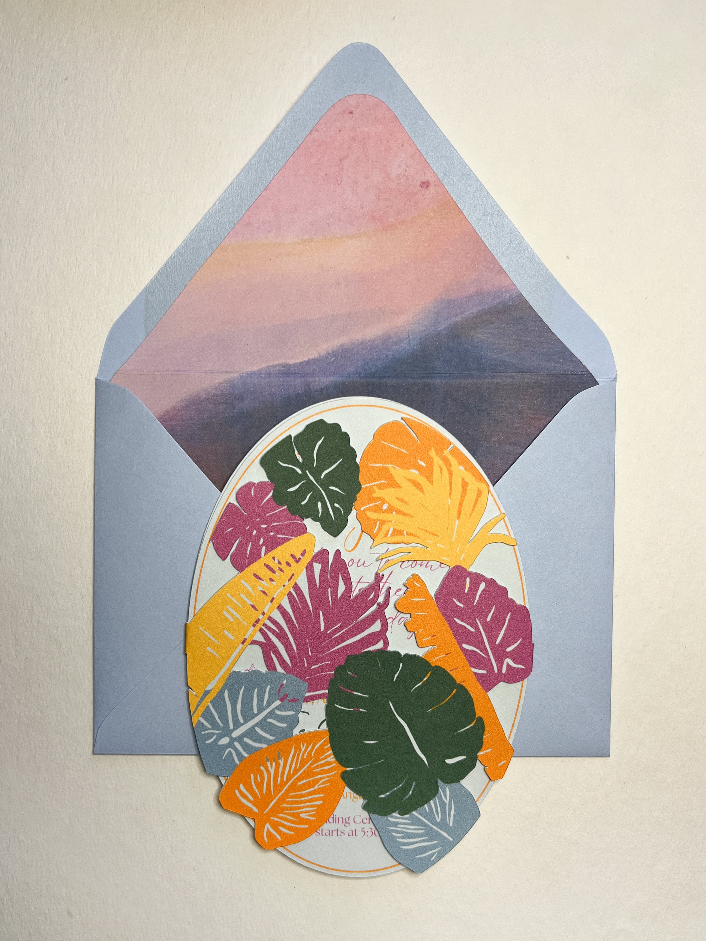 Colorful Wedding Invitations, Envelope Liners, Dye Cute Invitations ...