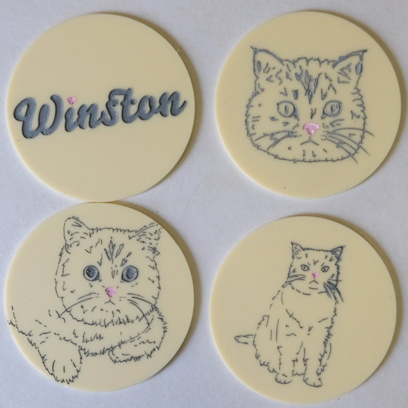 Cat Coasters - Etsy