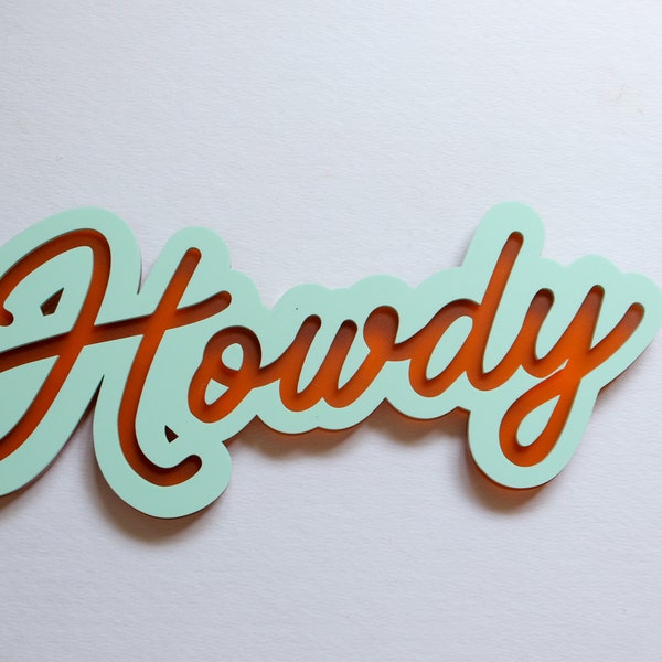 Howdy Sign - Etsy