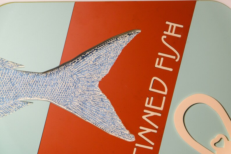 Tinned Fish Art. Acrylic Art. Tuna Fish Art. Americana Series by Erin R ...