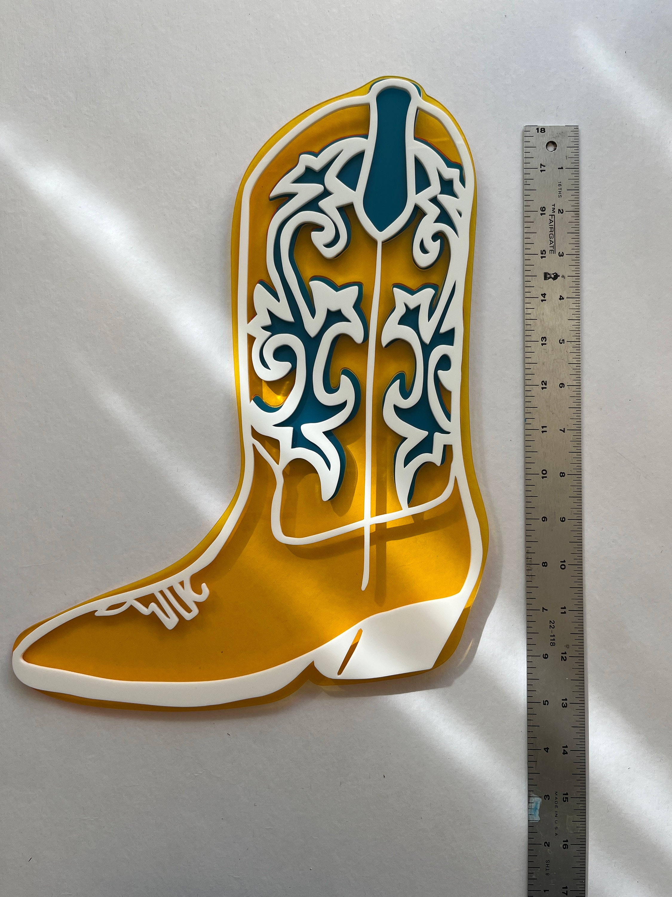 Cowgirl Wall Art. Cowboy Boot Wall Art. Erin R Wolf. Acrylic Wall Art ...