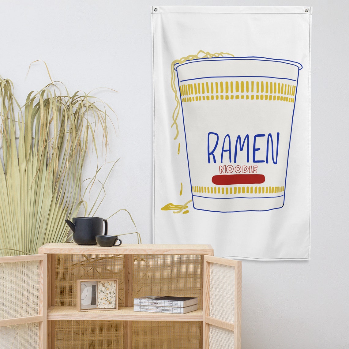 Ramen Noodle Flag Tapestry College Dorm Room - Etsy