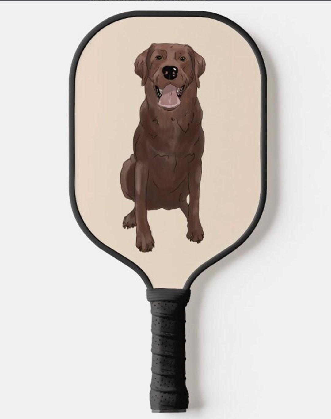 Custom Pickleball Paddle, Full Pet Portrait, Gift for Dog Lover and ...