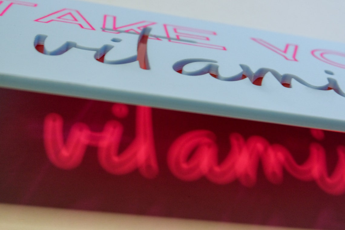 Take Your Vitamins Sign. Mental Health Sign. Bathroom Sign. Kitchen ...